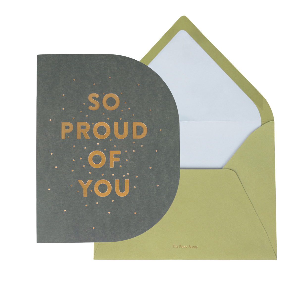 So Proud Of You Greeting Card (Black) – The Paper Bunny