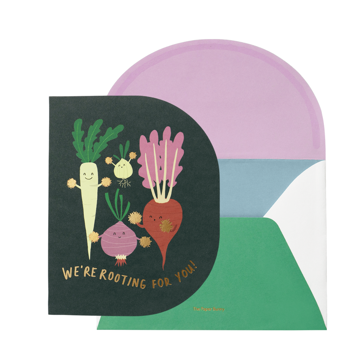 Rooting For You Greeting Card – The Paper Bunny
